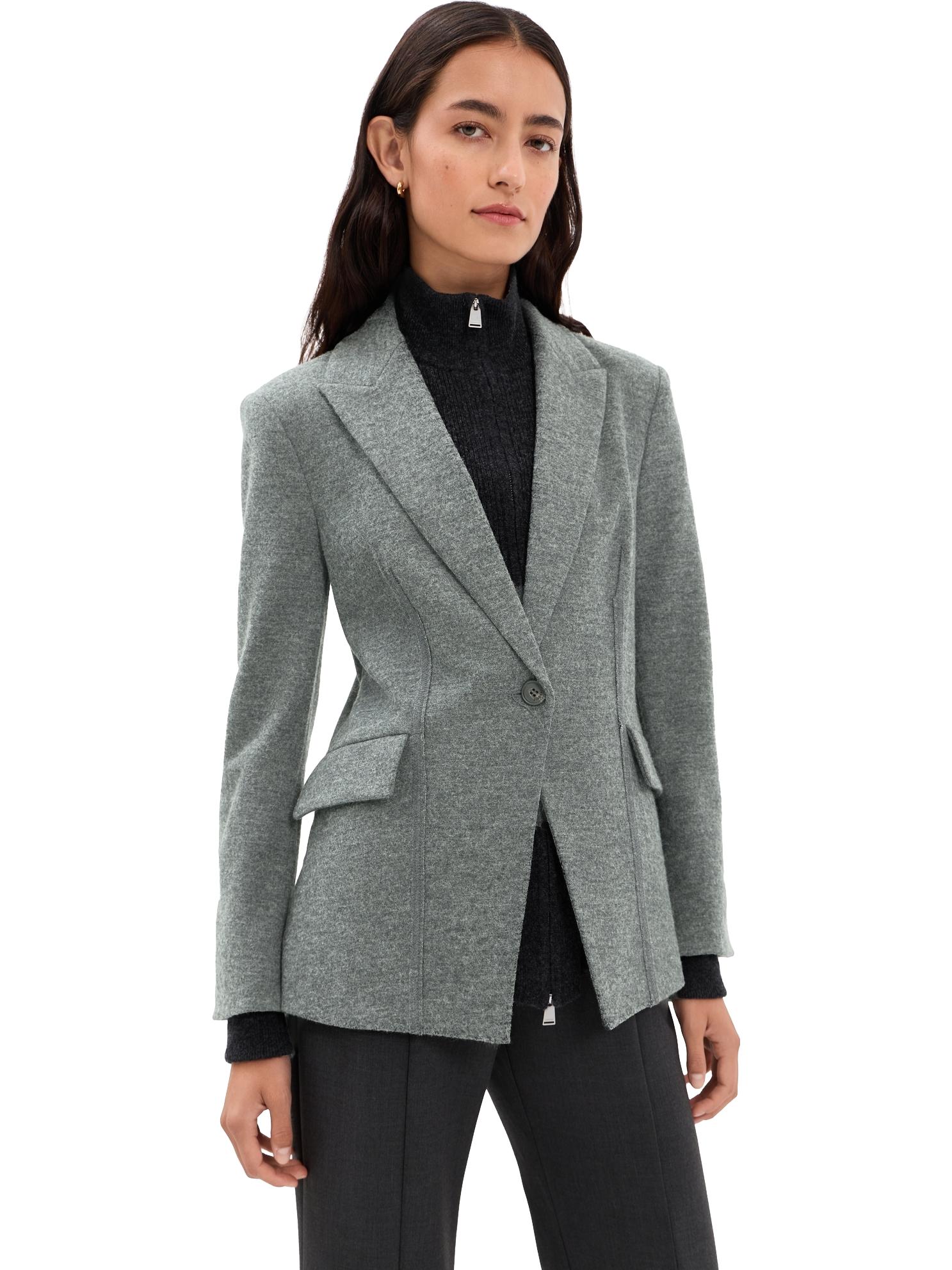 SIMKHAI auden knit combo blazer